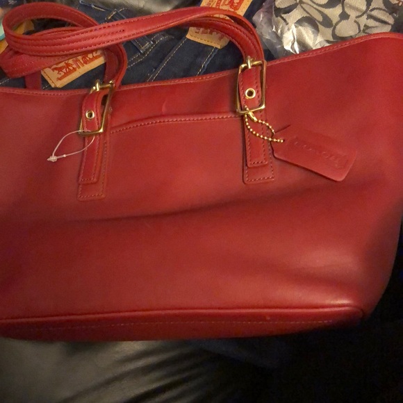 Coach | Bags | Bright Red Coach Bag | Poshmark